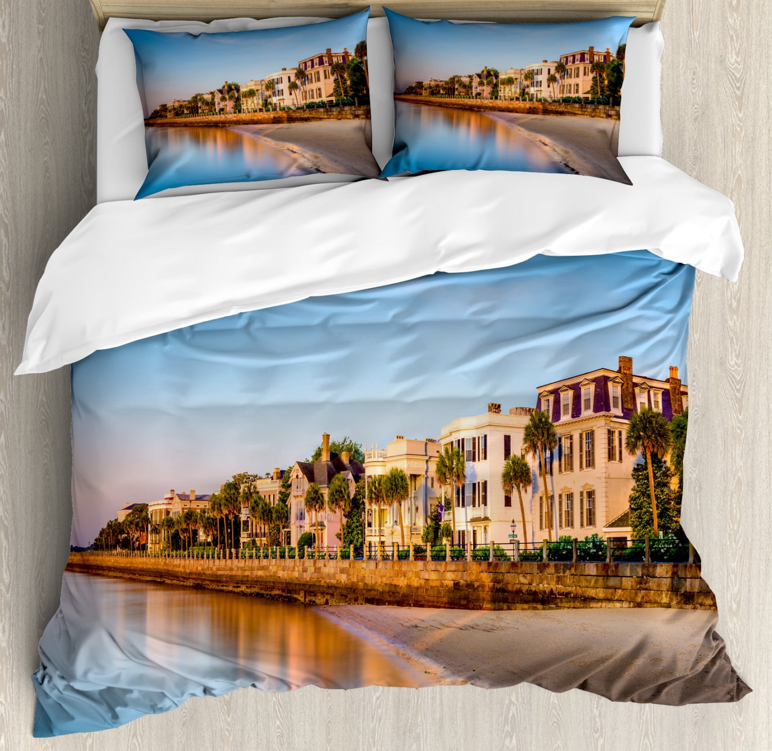 Charleston Duvet Cover Set Queen Size, Historic Homes of the Battery ...