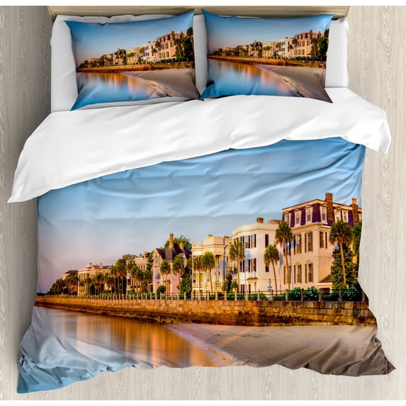 Charleston Duvet Cover Set Queen Size, Historic Homes of the Battery ...
