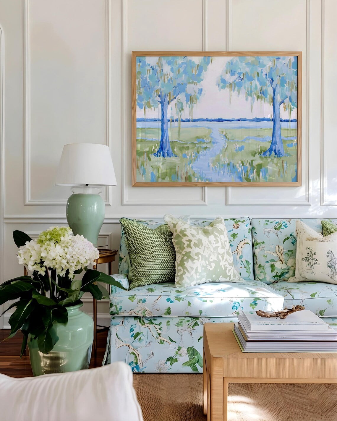Charleston Marsh Southern Coastal Landscape Decor Spanish Moss ...