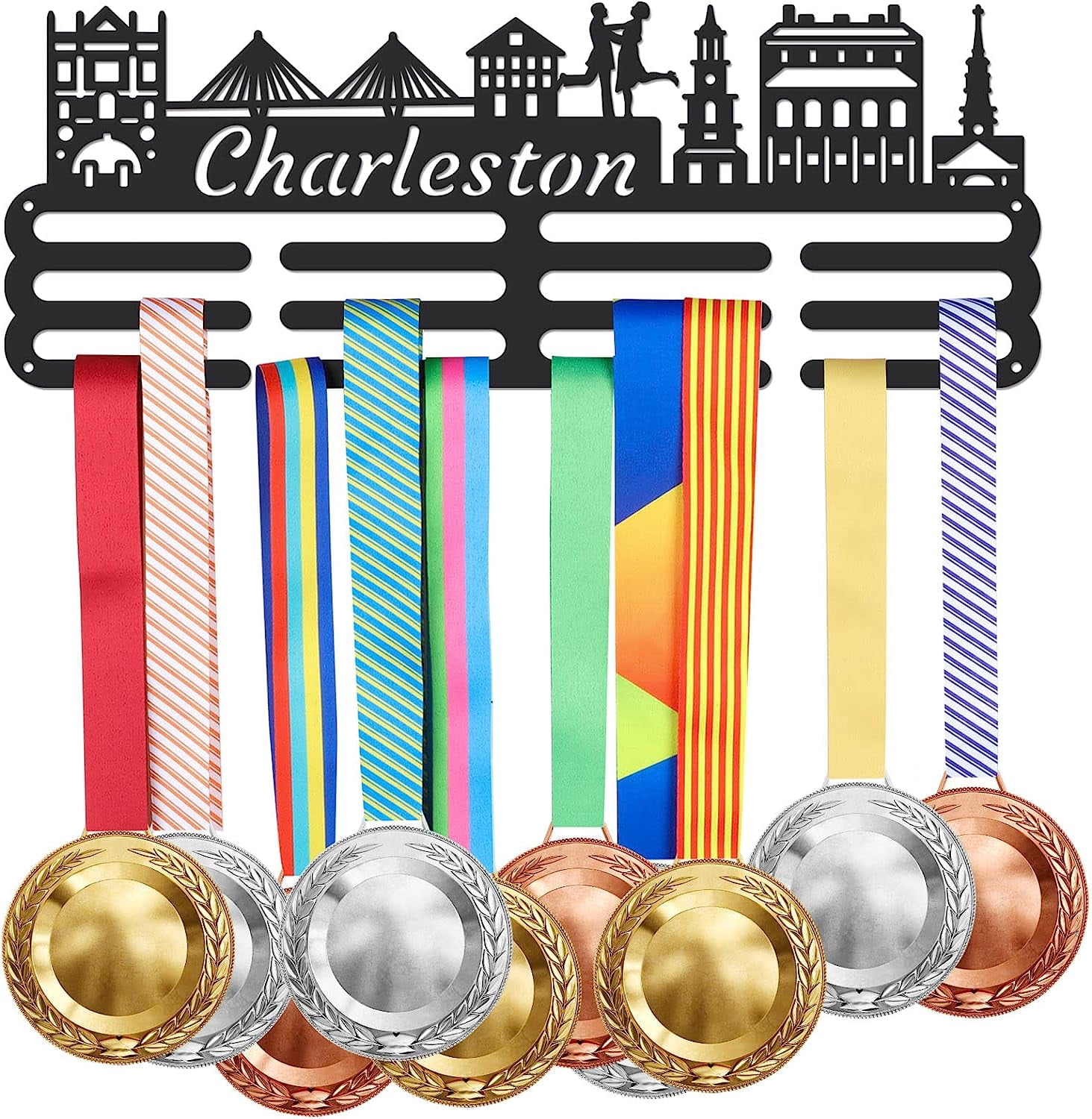 Charleston Medal Holder Iron Castle Dance Party Medals Display Frame ...