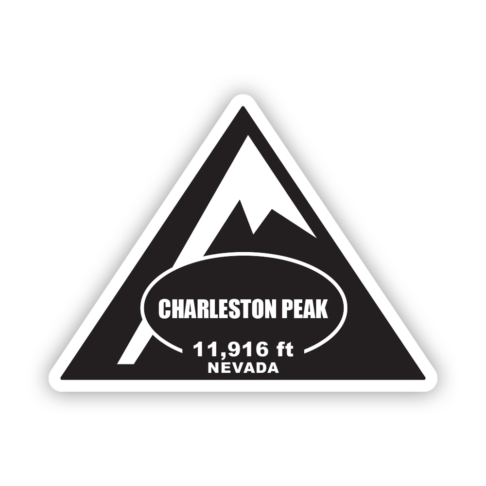Charleston Peak Sticker Decal - Self Adhesive Vinyl - Weatherproof ...