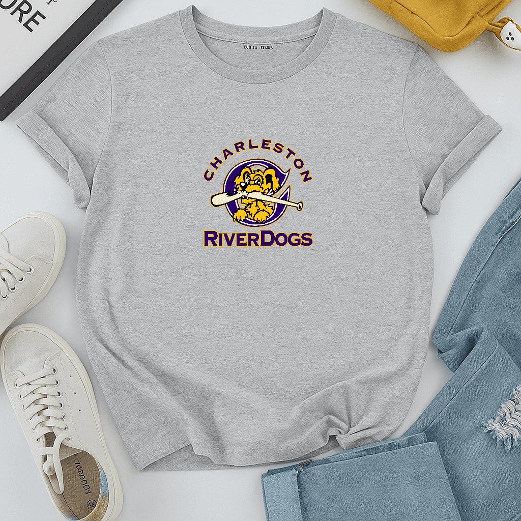 Charleston River Dogs Classic Minor League Inspired Retro Team Graphic ...