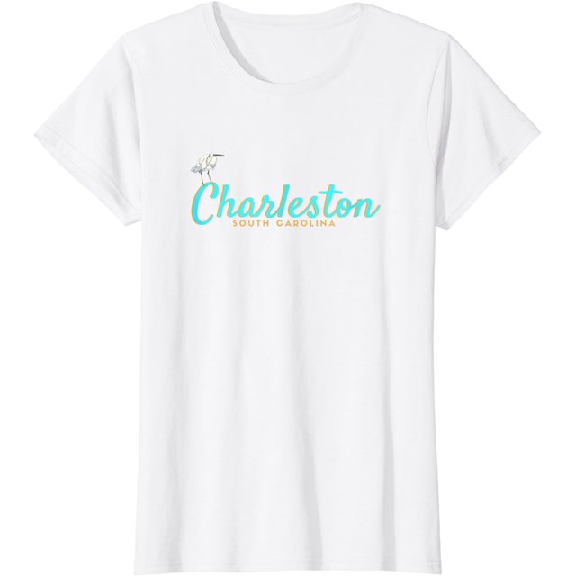 Charleston SC T-Shirt, South Carolina Egret Tee - Walmart.com