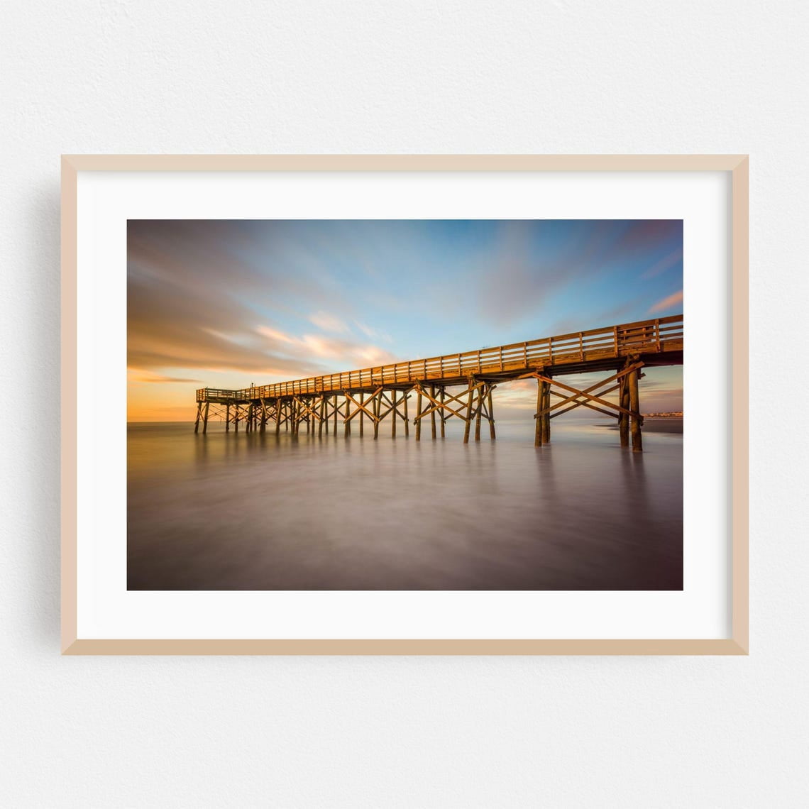 Charleston South Carolina Boardwalk Ocean Sunset Beach Fine Coast ...