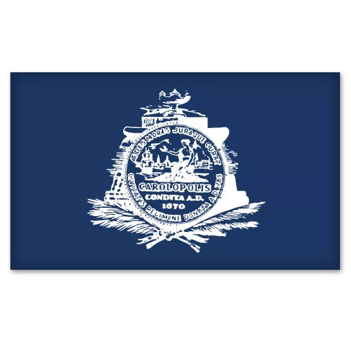 Charleston South Carolina City Flag Sticker Window Decal Phone Decal ...