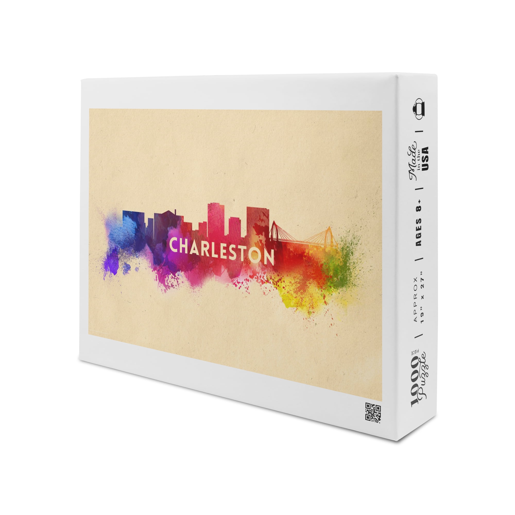Charleston, South Carolina, Skyline Abstract (1000 Piece Puzzle, Size ...