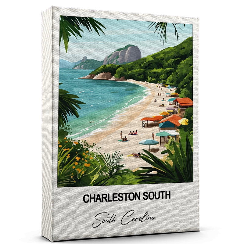 Charleston South Travel Art Canvas – Modern Wall Art Inspired by South ...