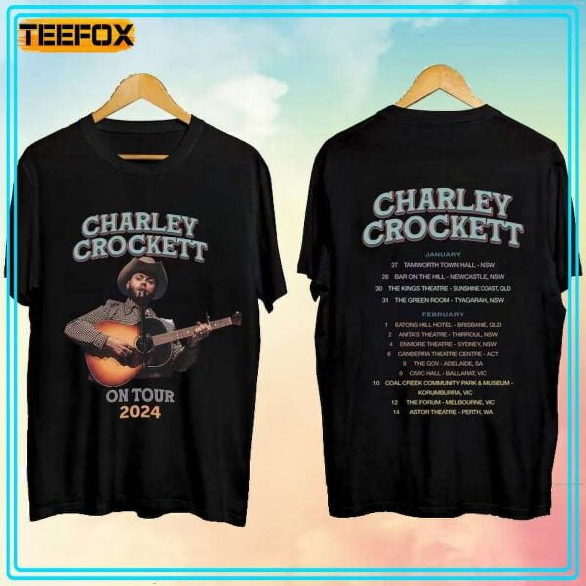 Charley Crockett On Tour 2024 Concert Dates T-Shirt - Walmart.com