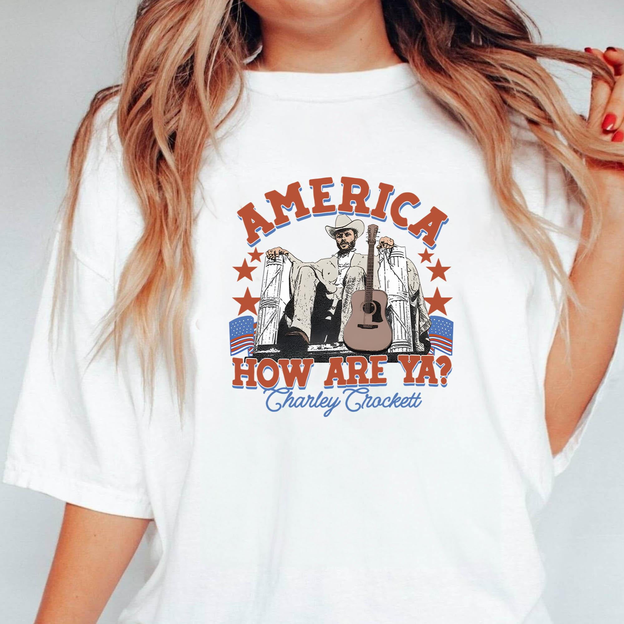 Charley Crockett The Country Singer America How Are Ya Tour Unisex T-Shirt, up to 5XL - Walmart.com
