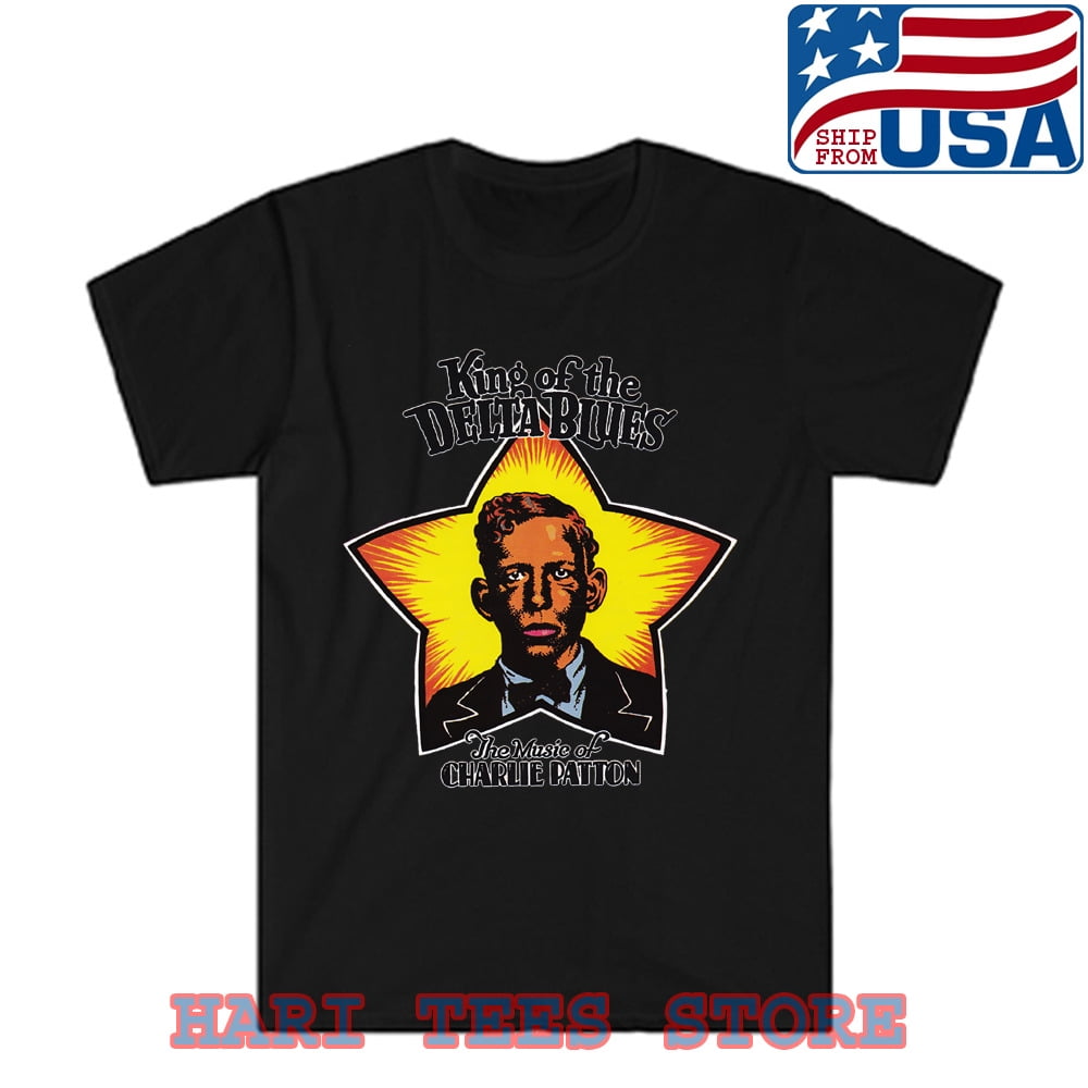 Charley Patton Men's Black T-shirt Size S to 5XL - Walmart.com