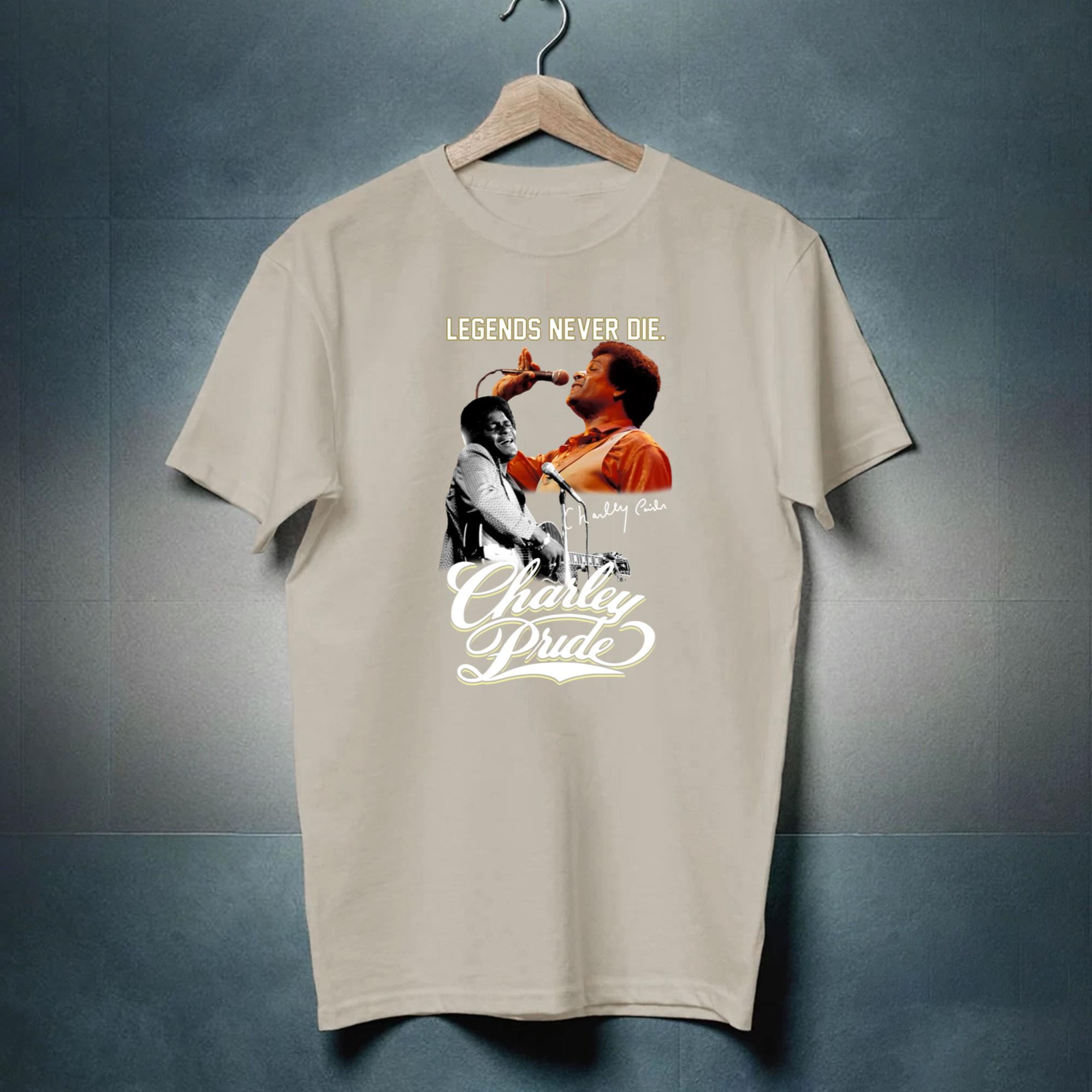 Charley Pride Legend Vintage 90s Style Full Size Black T-Shirt-TH35247 ...