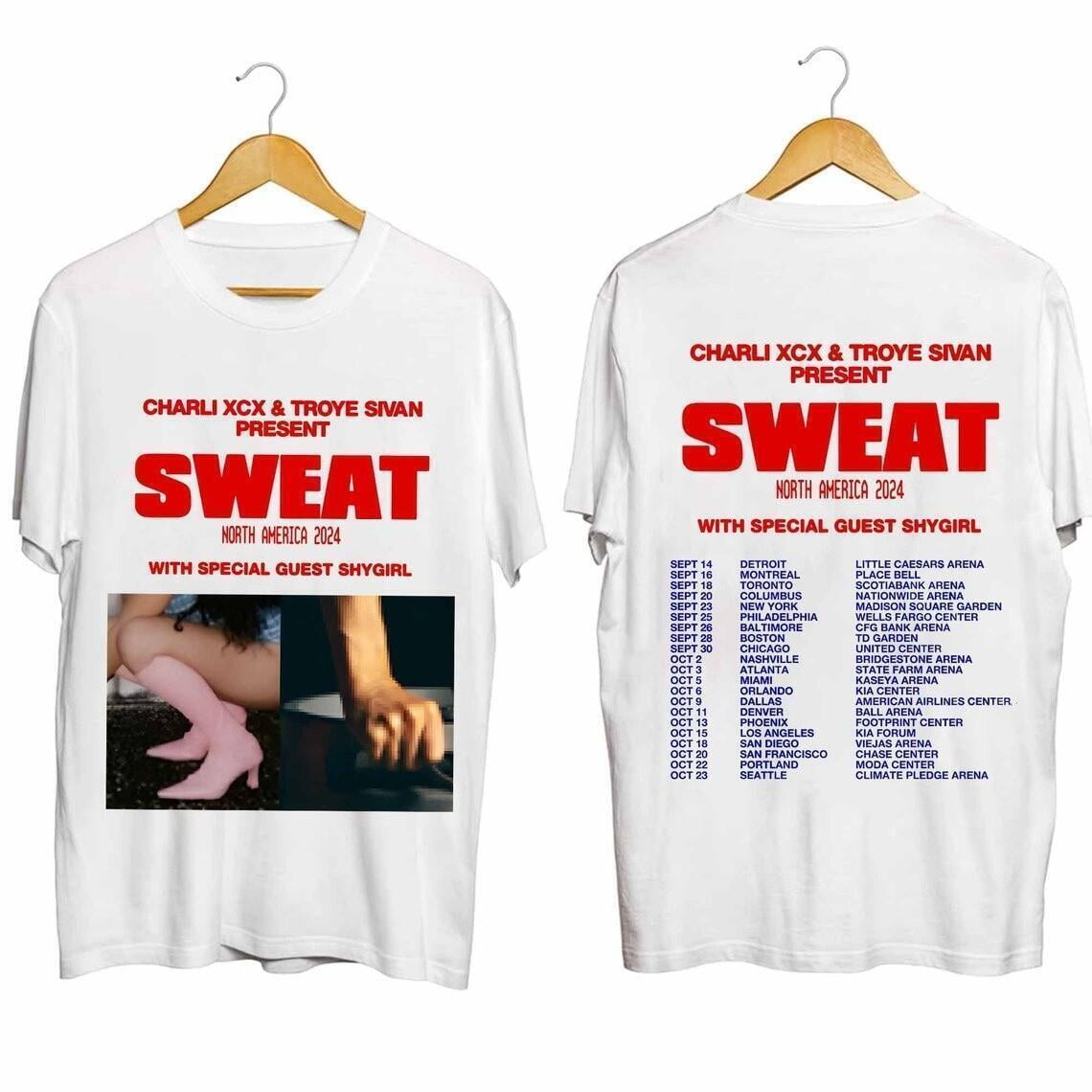 Charli XCX and Troye Sivan - Sweat 2024 Tour Shirt Fans Gift - Walmart.com