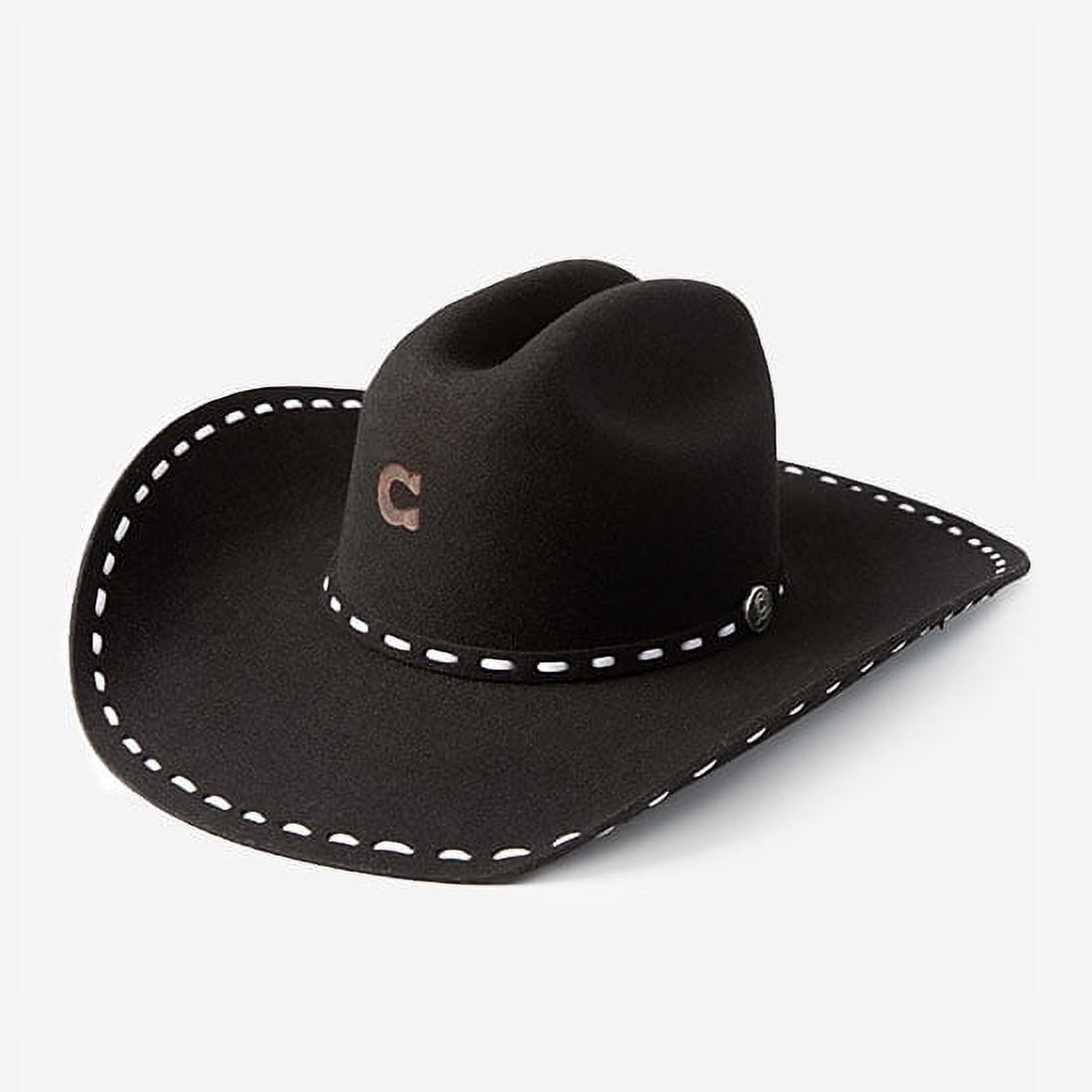 Charlie 1 Horse Black Buck Snort Hat - Walmart.com