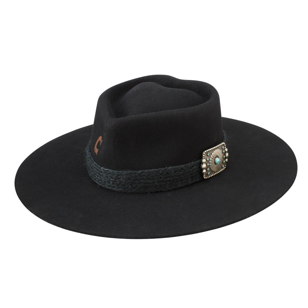 Charlie 1 Horse Womens C1H Fling 4 Brim Fashion Hat S Black - Walmart.com