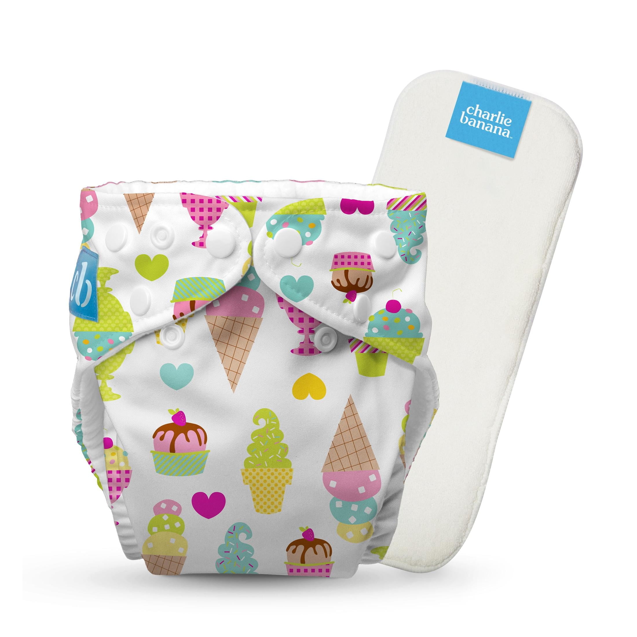 Charlie Banana Baby Washable Reusable Cloth Diapers One-Size Multicolor ...