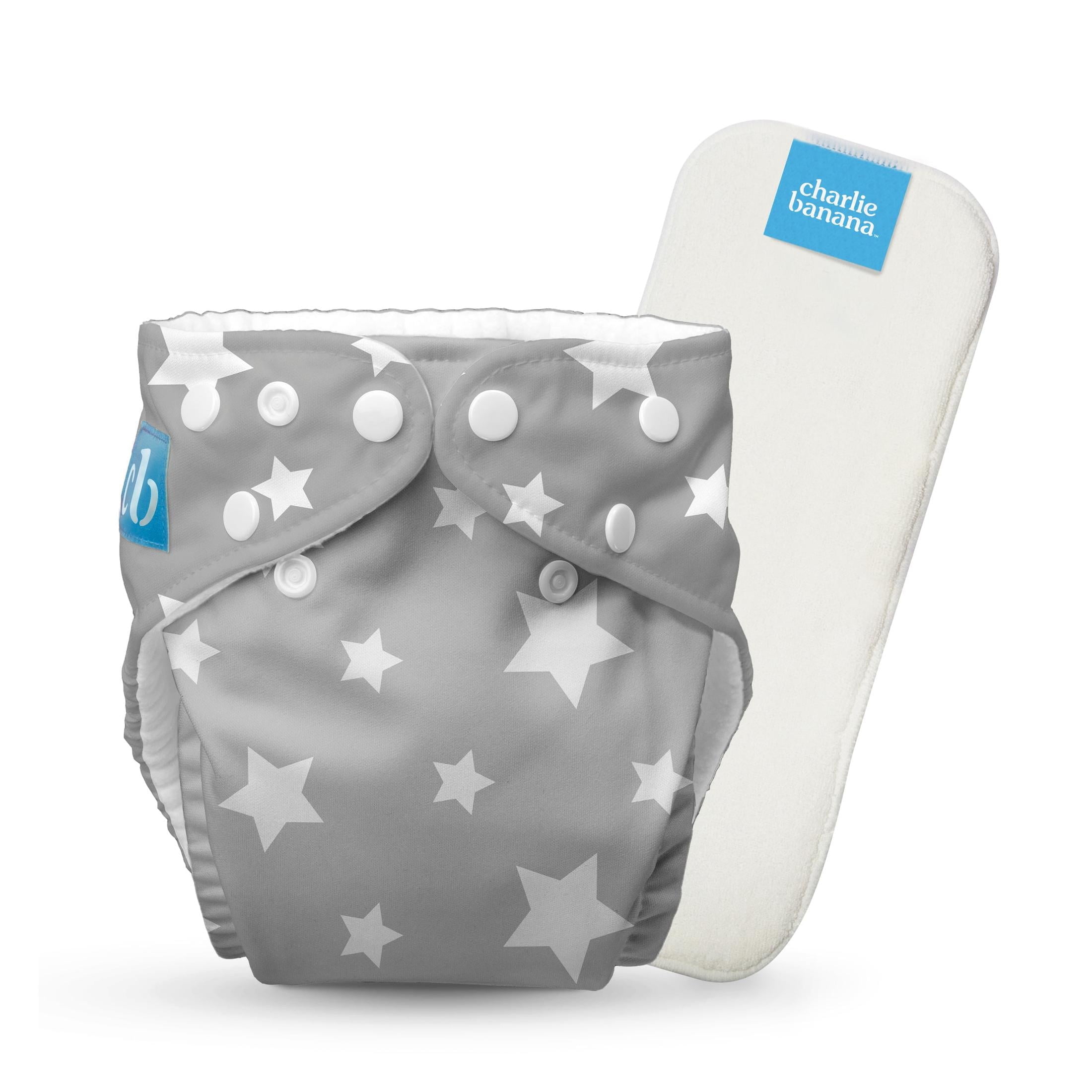 Charlie Banana Baby Washable Reusable Cloth Diapers One-Size Multicolor ...