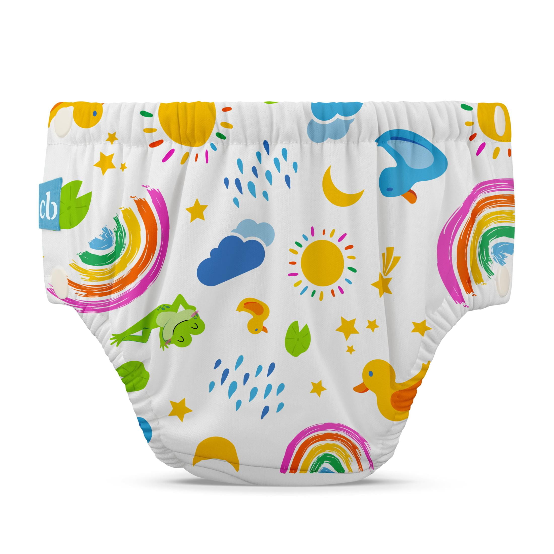 Charlie Banana Reusable Swim Diaper Snaps Multi-Color Hello Sunshine ...