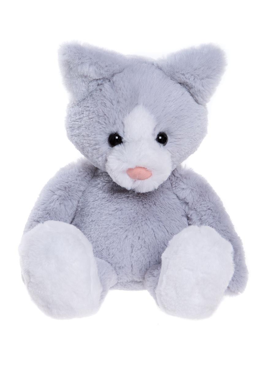 Charlie Bears Bear & Me Puddy Kitten Teddy Bear Cloudy Grey Soft Plush ...