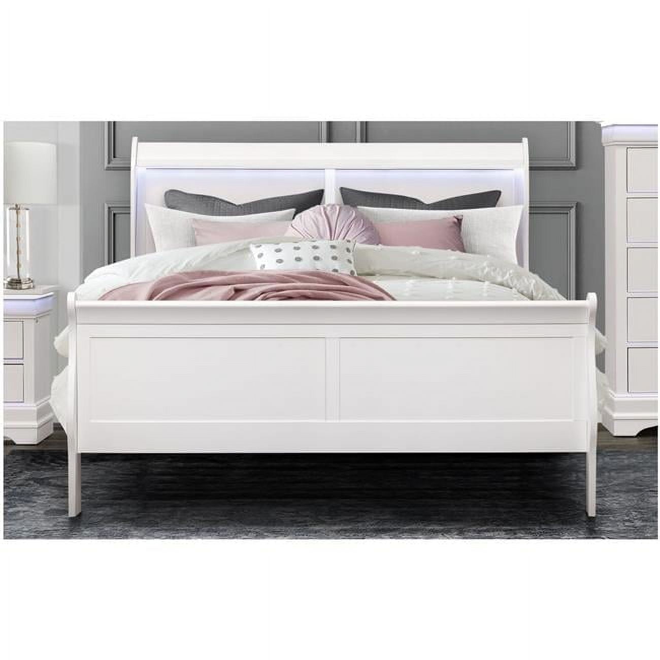 Charlie Bed, White - Full Size - Walmart.com