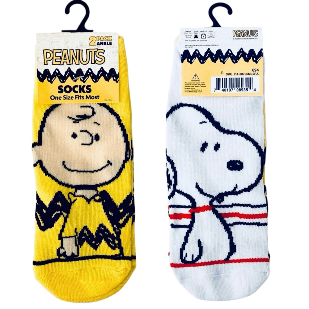 Charlie Brown & Snoopy! Ankle Socks One Size Fits Most Peanuts! One ...