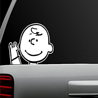 Charlie Brown Waving Snoopy Professional Sticker for Truck, Car ...
