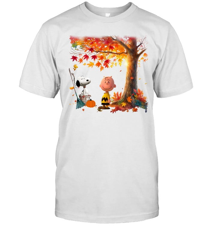 Charlie Brown and Snoopy Woodstock love Fall - Walmart.com