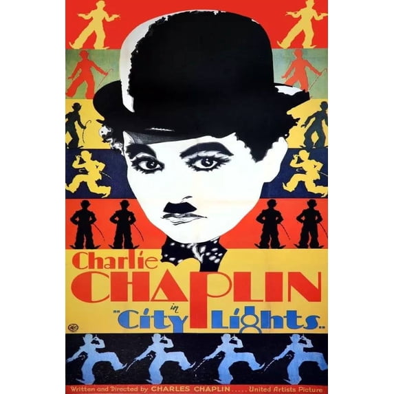 Charlie Chaplin City Lights Decorative Poster. Home Graphic Art Design ...