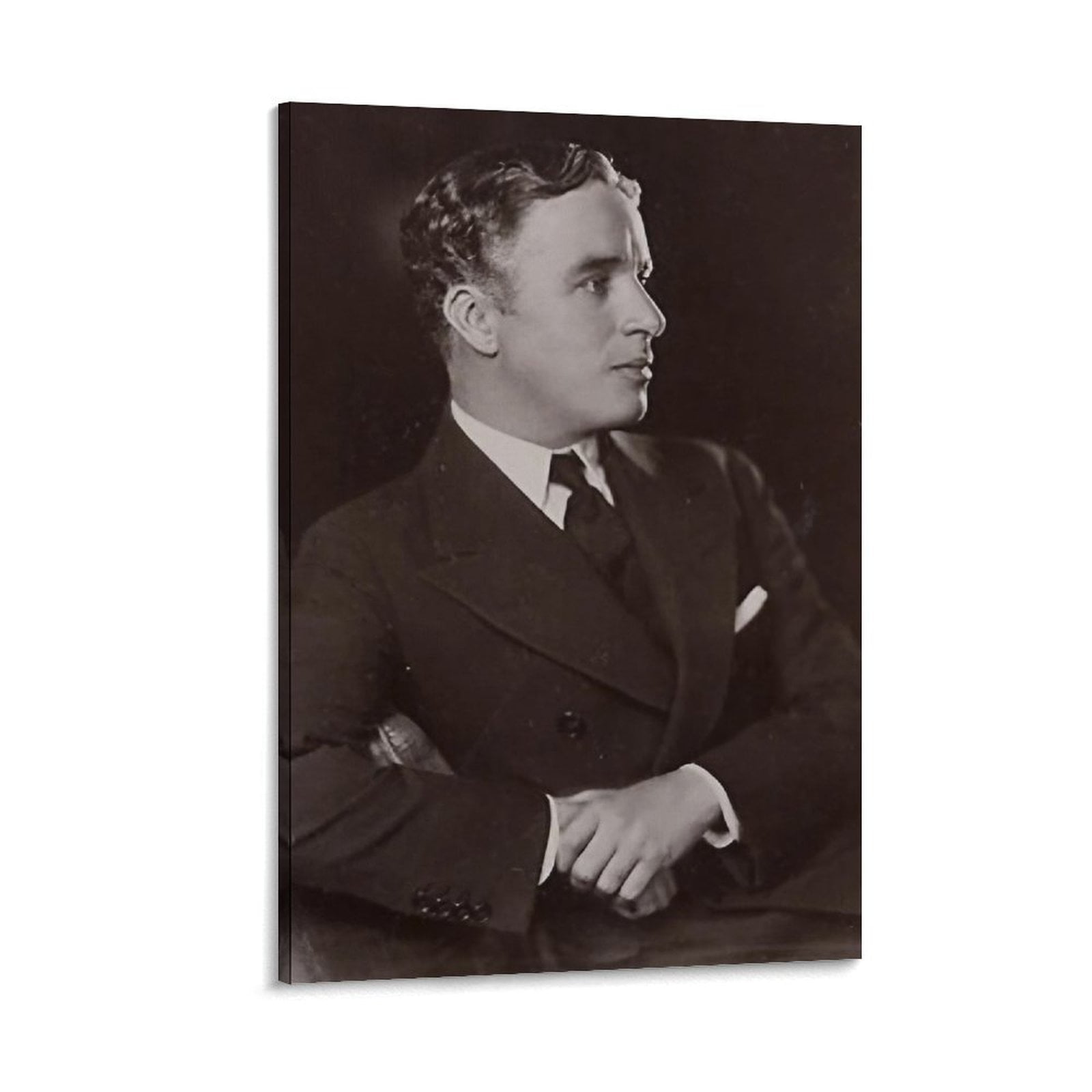 Charlie Chaplin Comic Actor Filmmaker Composer Print Poster (3) Canvas ...