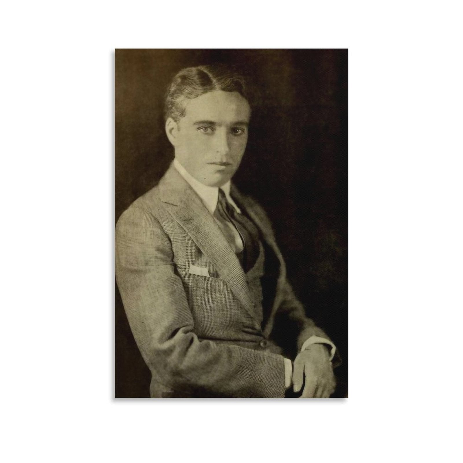 Charlie Chaplin Comic Actor Filmmaker Composer Print Poster (6) Canvas ...