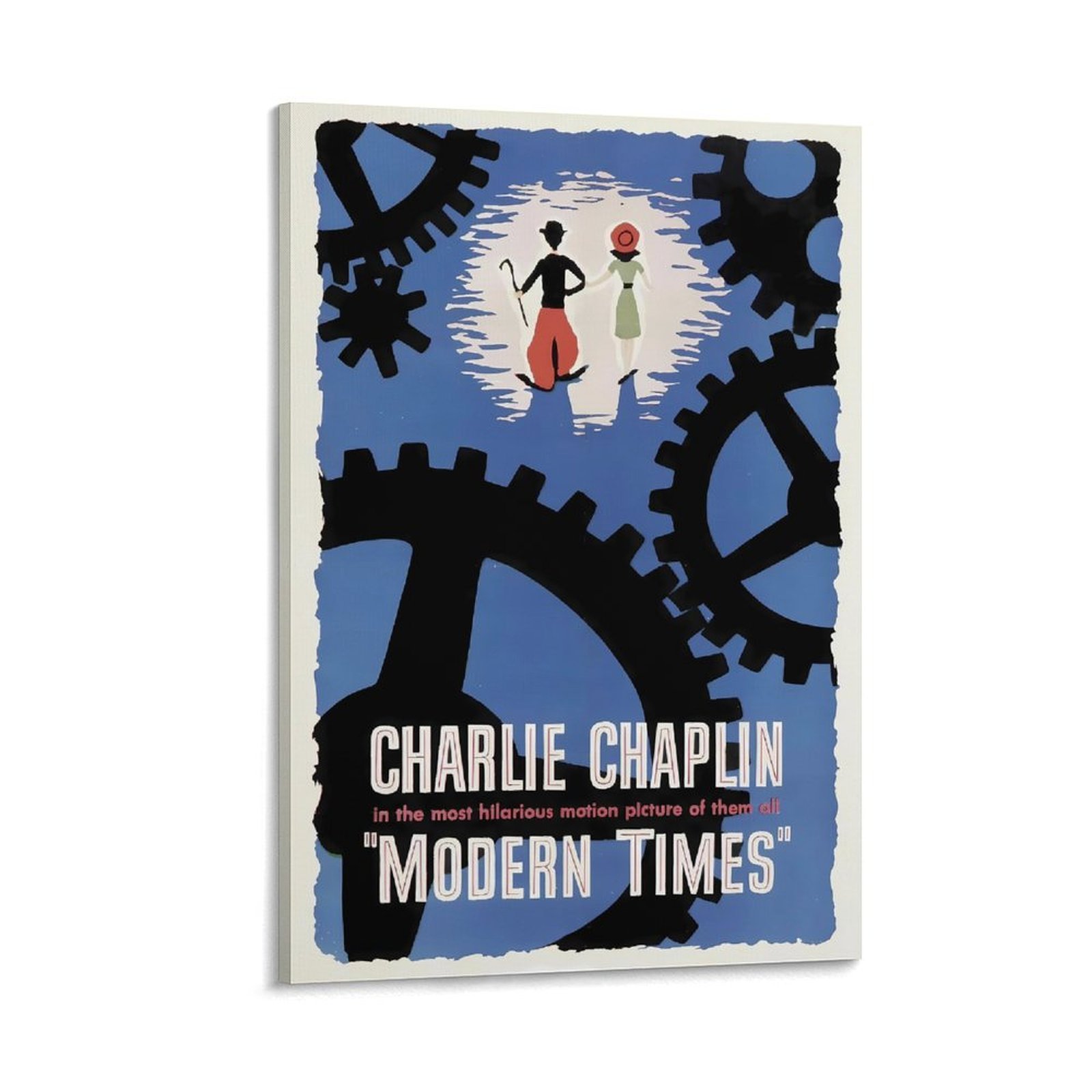 Charlie Chaplin Modern Times Poster (3) Picture Print Canvas Poster ...