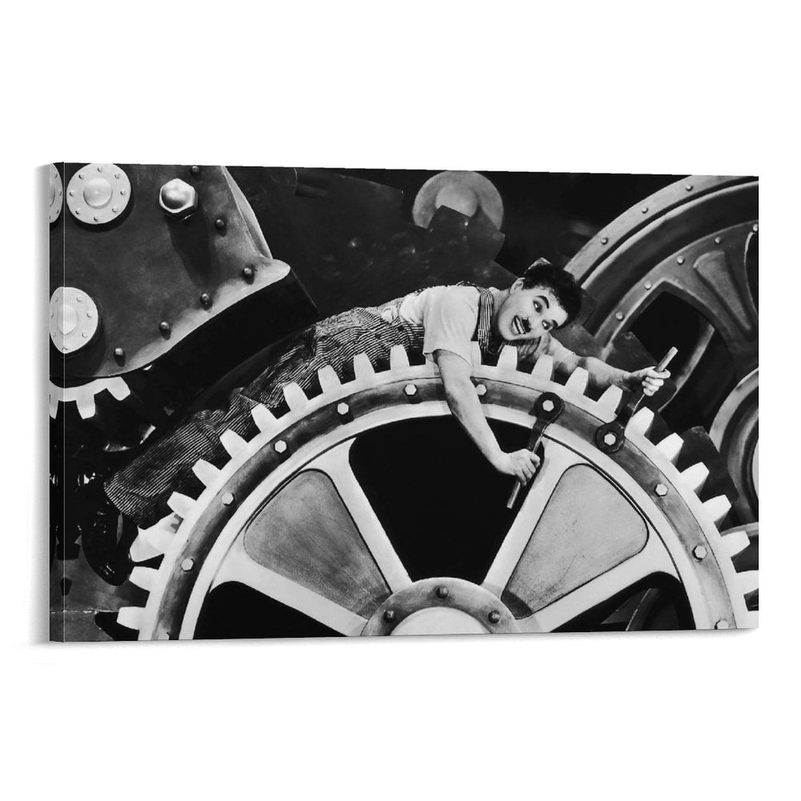Charlie Chaplin Modern Times Poster (4) Canvas Wall Art Poster ...