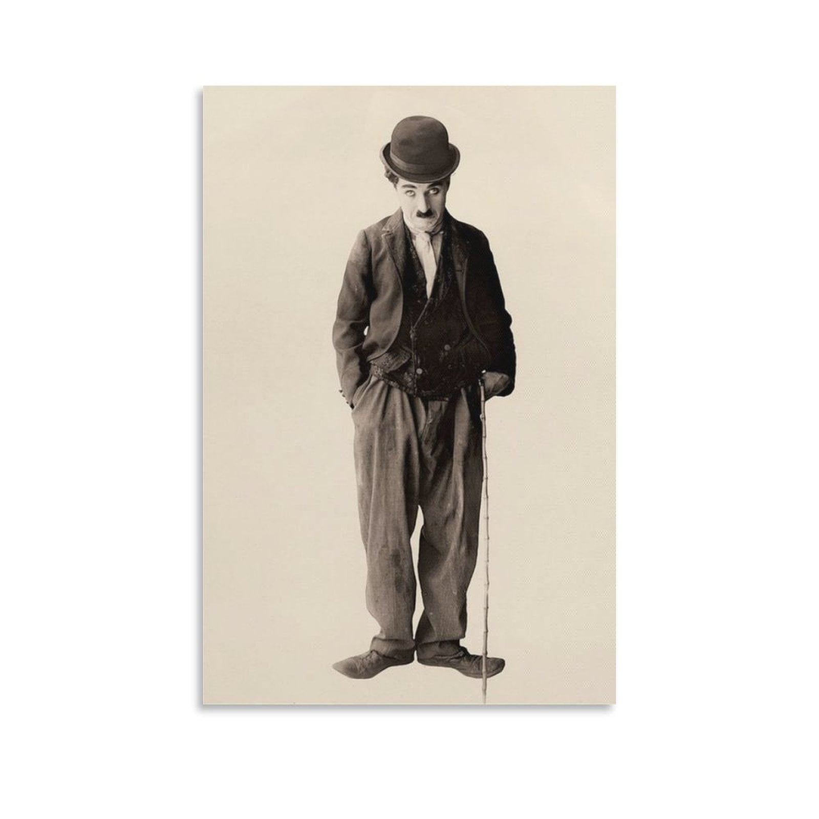 Charlie Chaplin Omedian Actor Poster Photo (34) Gifts Canvas Painting ...