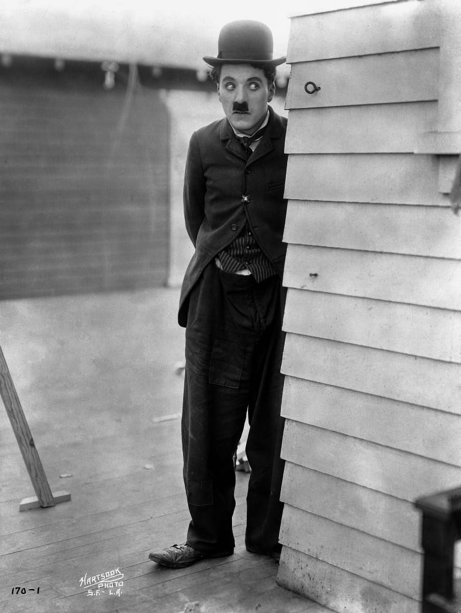 Charlie Chaplin Sneaking in Black Suit Photo Print (24 x 30) - Walmart.com