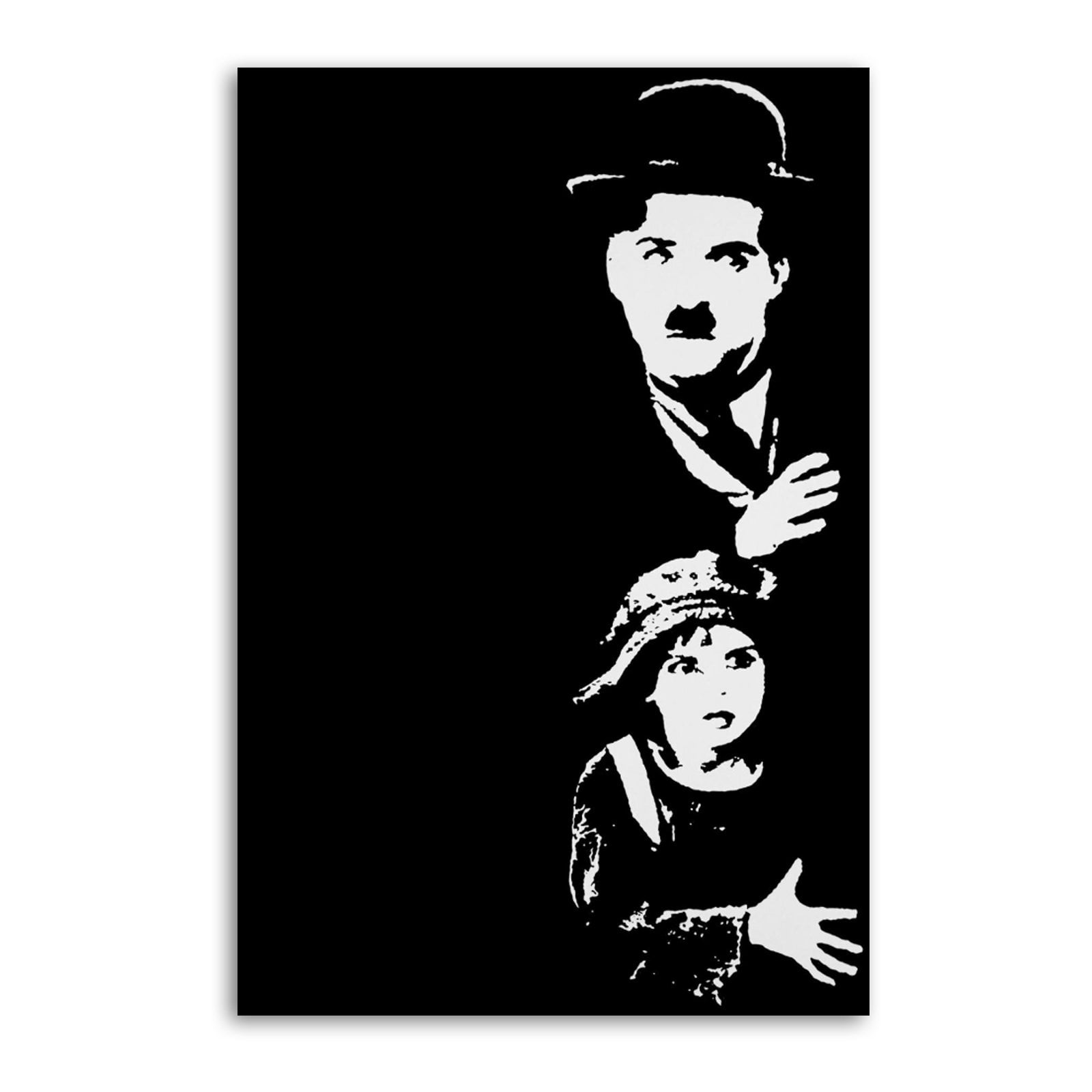 Charlie Chaplin The Kid Posters Wall Art Painting Canvas Gift Living ...