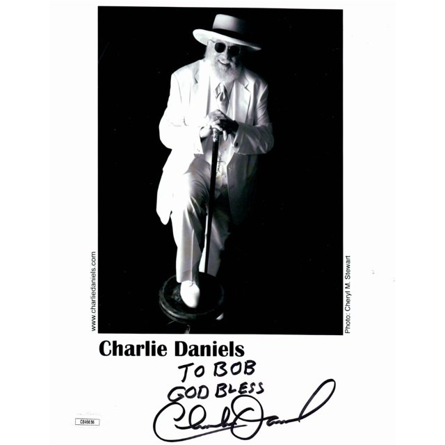 Charlie Daniels Signed Autograph 8X10 Photo Promo "To Bob God Bless ...
