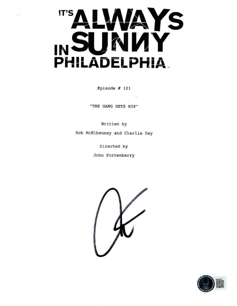 Charlie Day Signed Script Cover Print Always Sunny in Philadelphia BAS ...