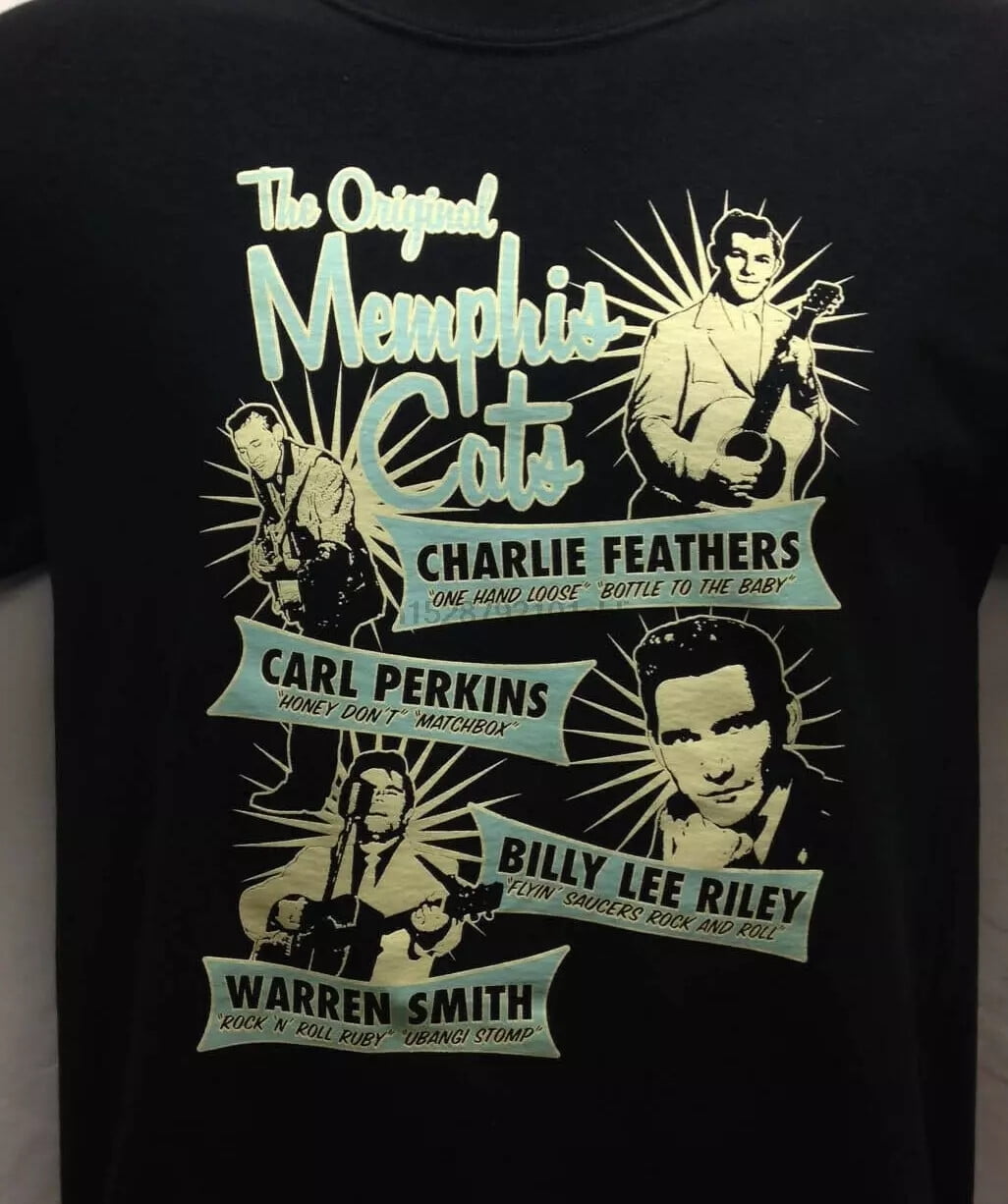 Charlie Feathers Carl Perkins Billy Lee Riley Warren Smith T-shirt ...