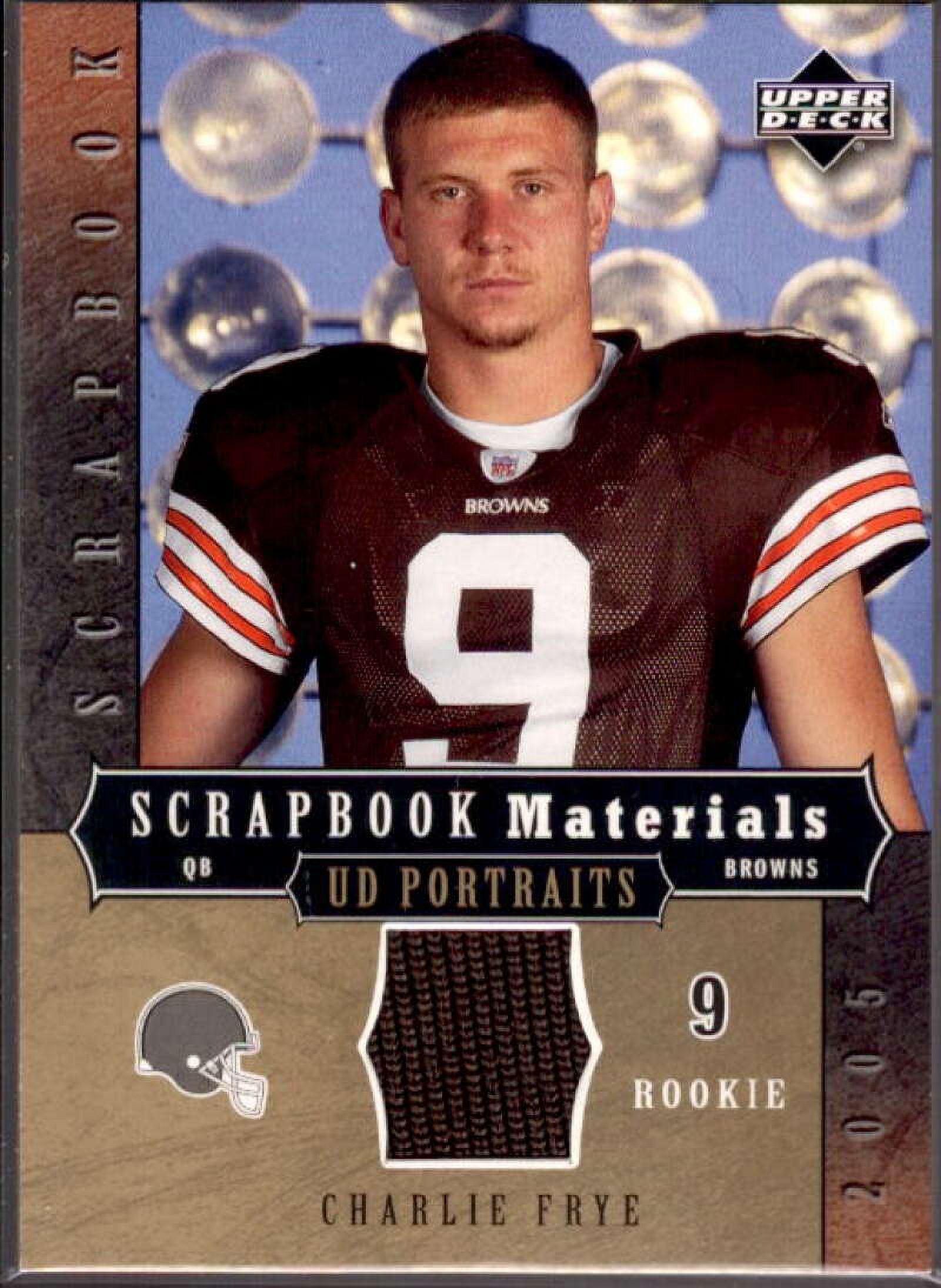 Charlie Frye Card 2005 UD Portraits Scrapbook Materials #SBCF - Walmart.com