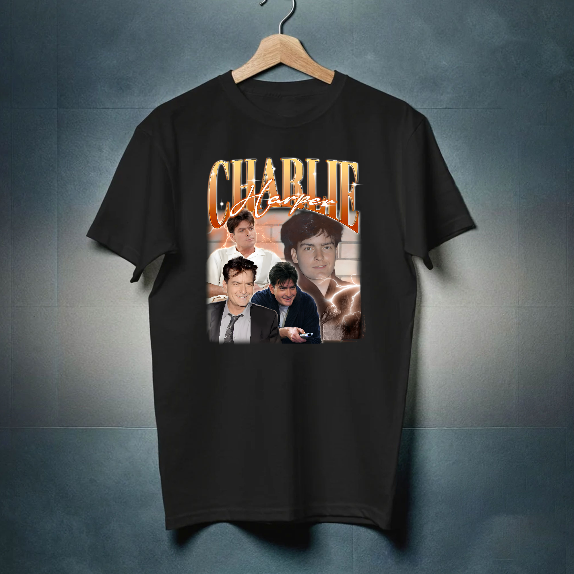 Charlie HARPER Shirt, Charlie Alan Harper T-Shirt, Two and A Half Men ...