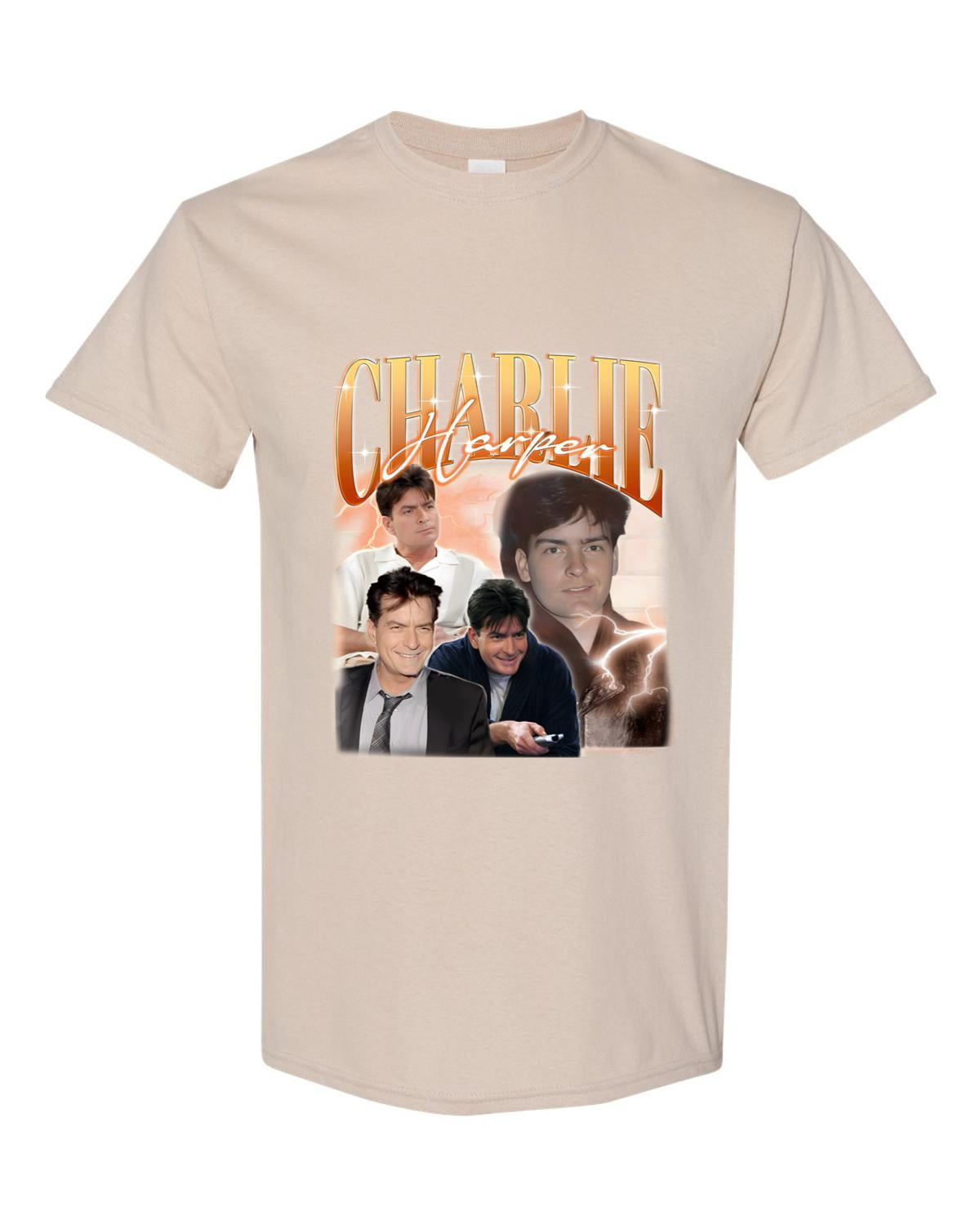 Charlie Harper T-Shirt Two and a Half Men Sitcom Tribute Graphic, for ...