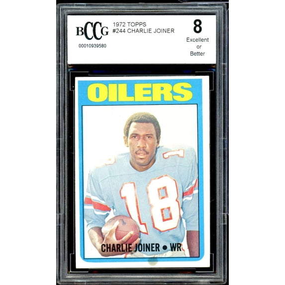 Charlie Joiner Rookie Card 1972 Topps #244 BGS BCCG 8 - Walmart.com