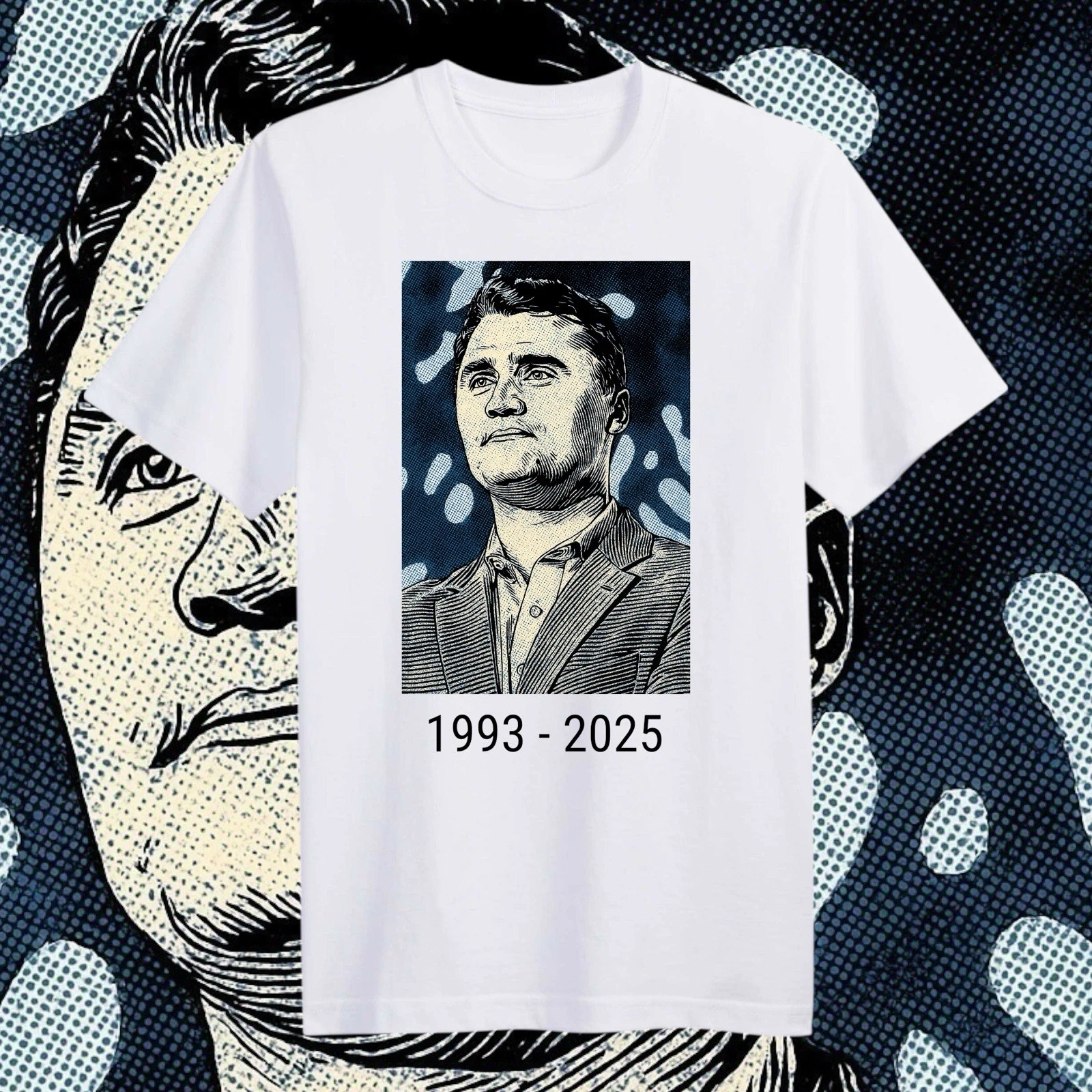 Charlie! Kirk Shirt Memorial T Shirt Rest In Peace RIP, True Patriot ...
