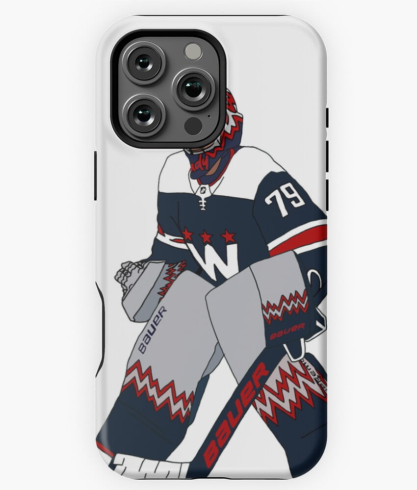 Charlie Lindgren Capitals Alternate Jersey Phone Case for iPhone 16 15 ...