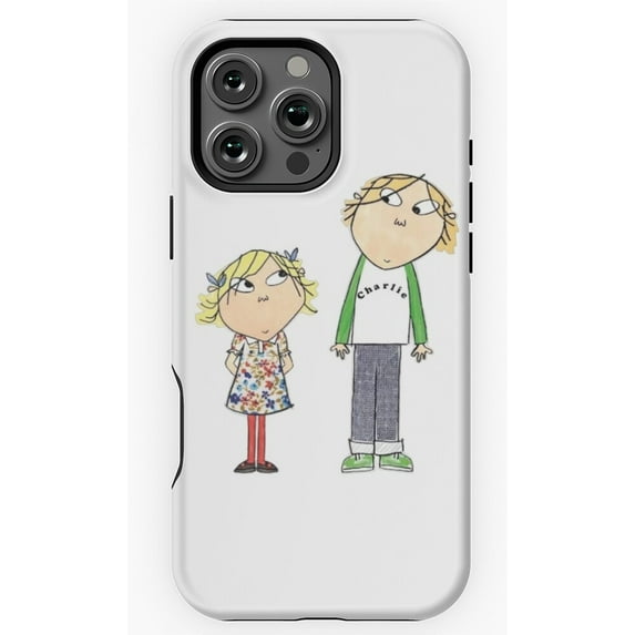 Charlie Lola Cartoon Character Phone Case for iPhone 16 15 14 13 12 11 ...