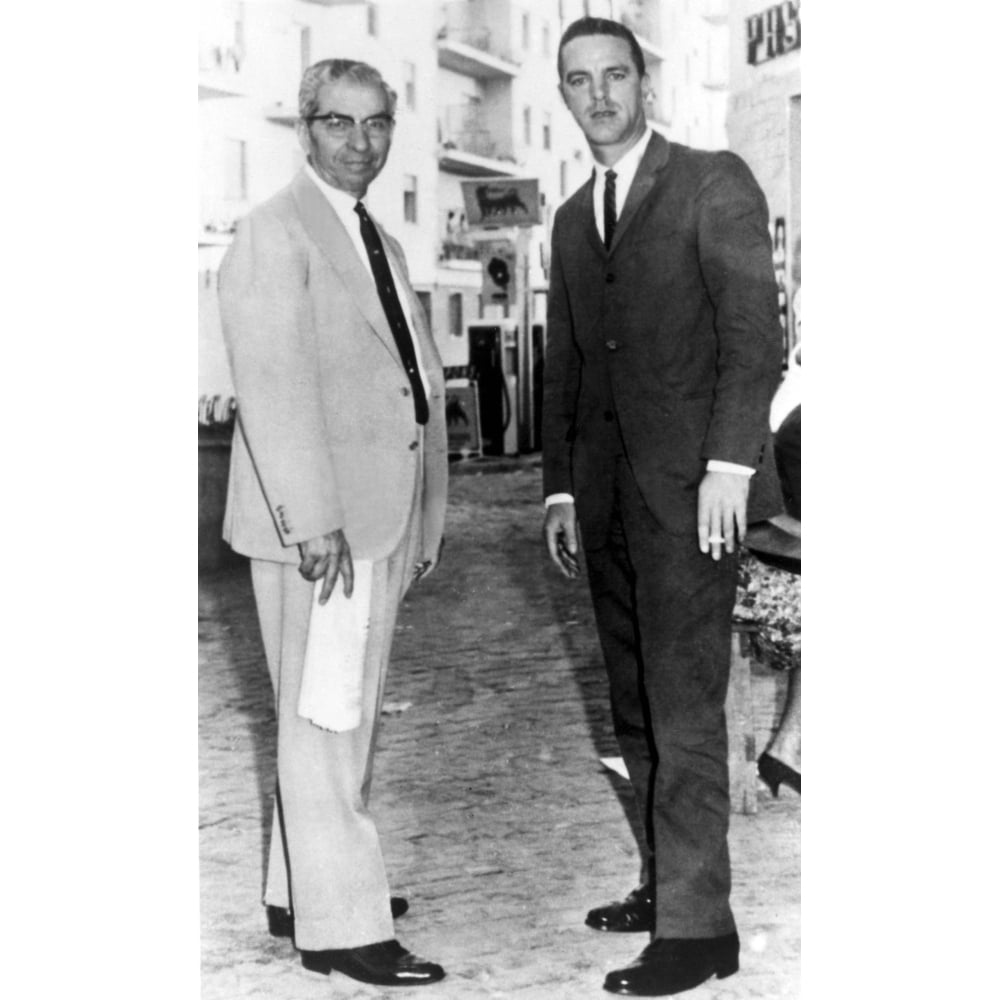 Charlie Lucky Luciano With Author Sal Vizzini On Via Michelangelo Da ...