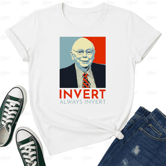 Charlie Munger Invert Always Invert Stock Market Style Unisex T-Shirt ...