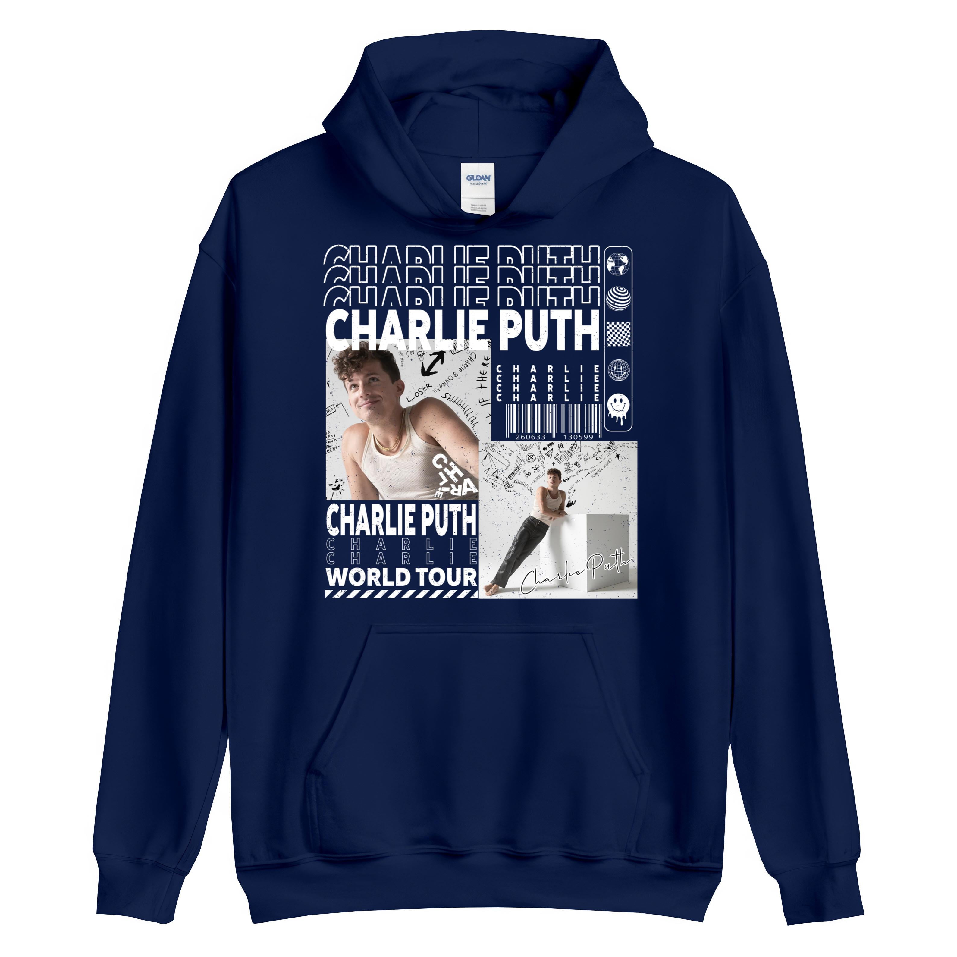 Charlie Puth Music Shirt Y2k Merch Black Unisex-TH8881 - Walmart.com