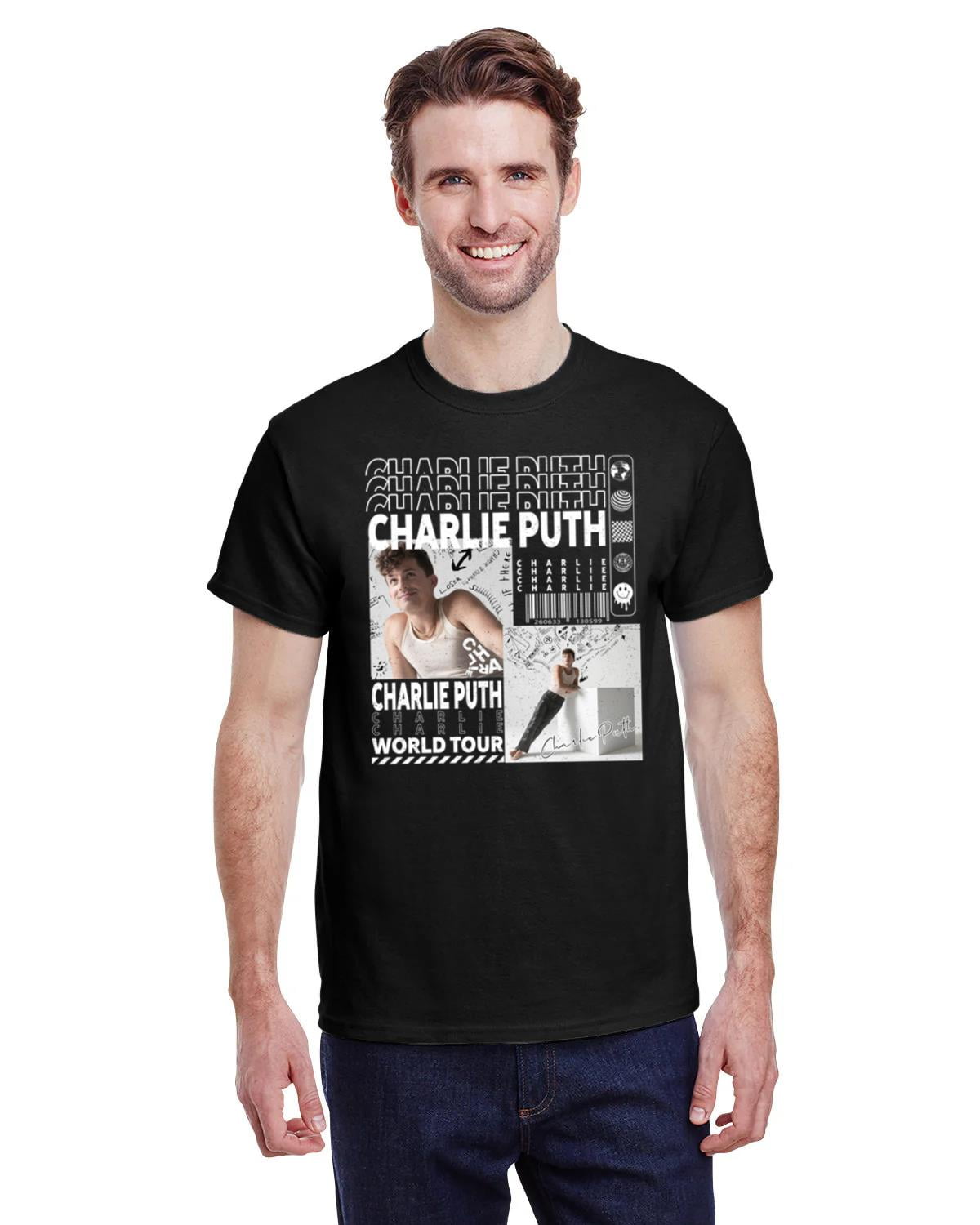 Charlie Puth Music Y2k Merch Black Unisex Unisex Tee, for men & women ...