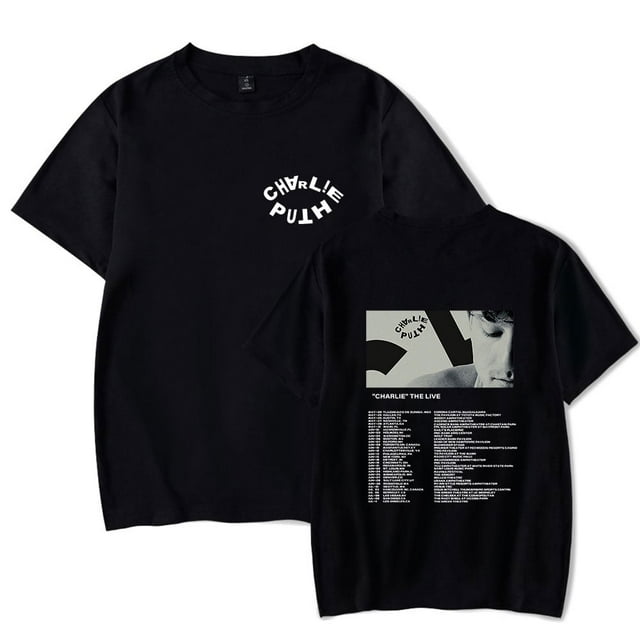 Charlie Puth T shirt 2023 The Live Tour Merch T-Shirt Unisex Short ...