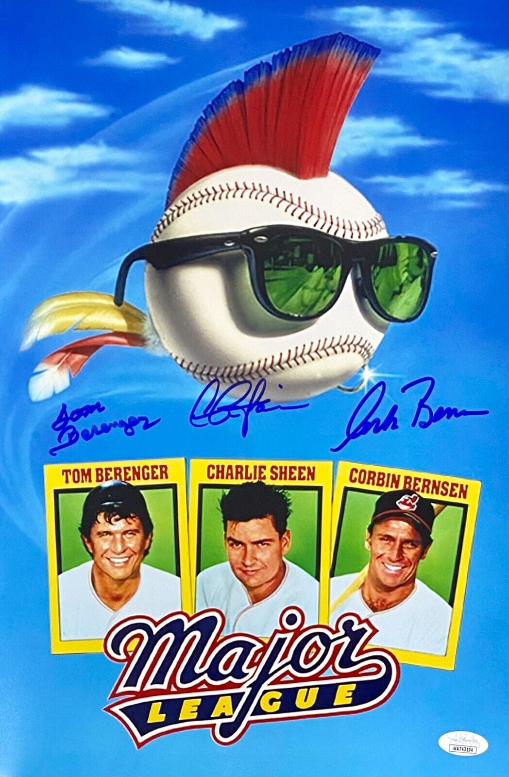 Charlie Sheen Tom Berenger Corbin Bernsen Signed Autographed Photo ...